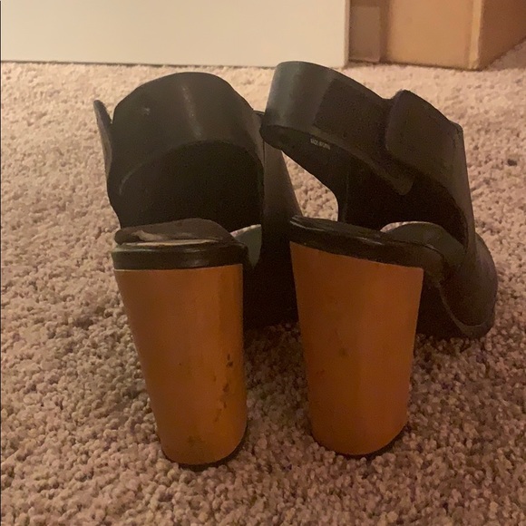 Audrey Brooke | Shoes | Wooden Heel Mule | Poshmark